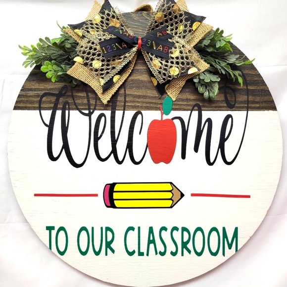 Wall Decor | Welcome To Our Classroom Door Sign | Poshmark